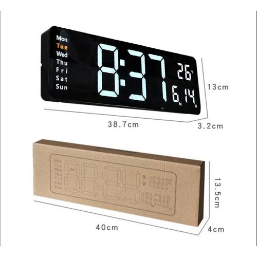 Jual Jam Dinding Timer Digital Jam Dinding Countdown LED 39 x 13 cm ...