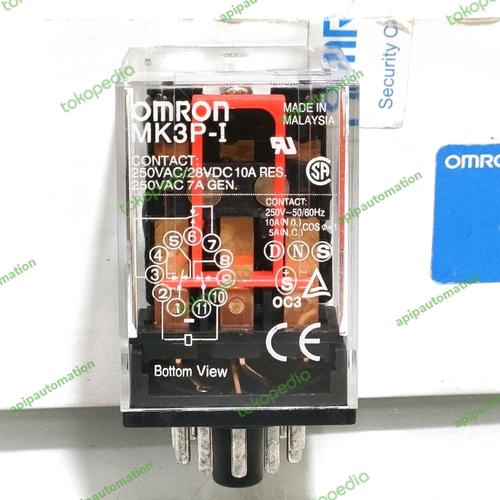 Jual RELAY OMRON MK3P-1 11PIN 220VAC 10 AMPER ASLI ORIGINAL - Kab ...