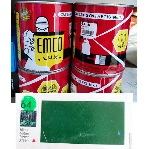 Jual Cat Besi Kayu Emco segitiga 64 hijau tua hutan daun forest green 1kg - Kab. Badung - Wiriya ...