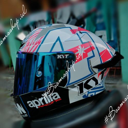 Jual helm kyt tt course repaint wd espargaro 22 white glosy - Kab ...