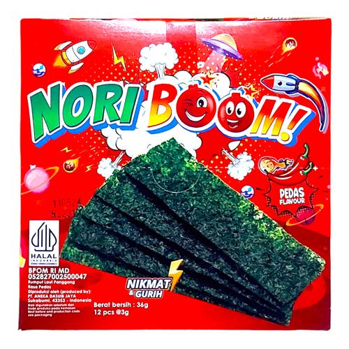 Jual Snack NORI BOOM Rumput Laut Panggang Snack Rumput Laut Snack ...