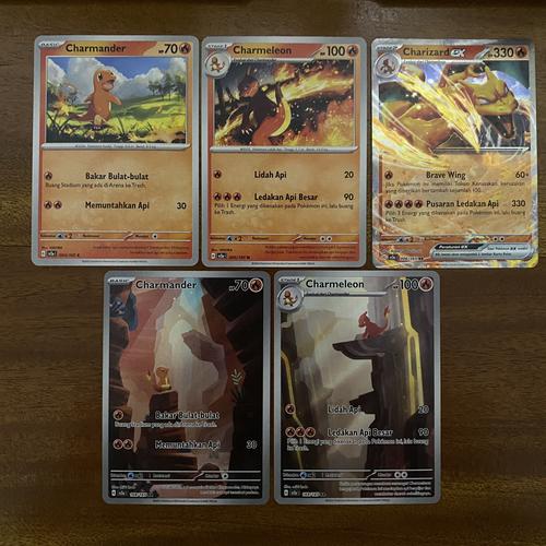 Jual Charmander charmeleon charizard EX RR AR SR SAR secret art rare sv2a - charmander base ...