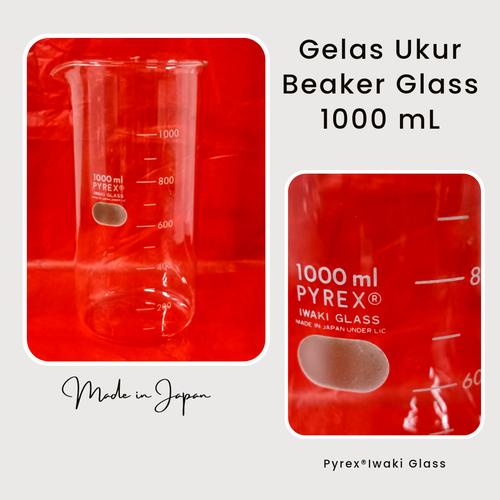 Jual beaker glass 1000 ml iwaki pyrex / Gelas Ukur 1000ml Iwaki - Kota ...