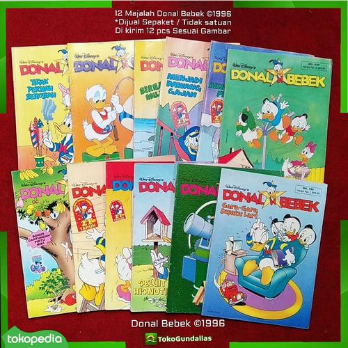Jual 12 Majalah Donal Bebek /Donald Duck ©1996 /Komik Bacaan anak (Sepaket) - Kota Bandung ...