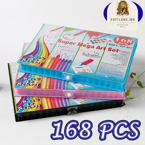 Jual Crayon 168 PCS Set Alat Gambar Alat Tulis & Lukis Menggambar ...
