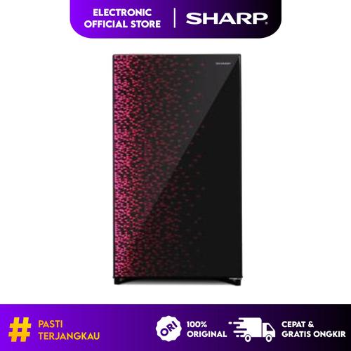Promo KULKAS 1 PINTU SHARP SJX 165 SJX165MG SJ-X165MG FLAT DOOR BIG FREEZER - Merah Cicil 0% 3x ...