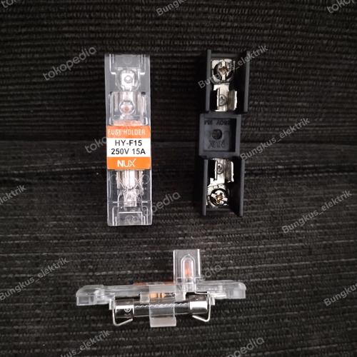 Jual HY-F15 HANYOUNG NUX Din Rail Fuse Holder 6×30mm 250V 15A + Lampu Led - Kab. Bekasi ...