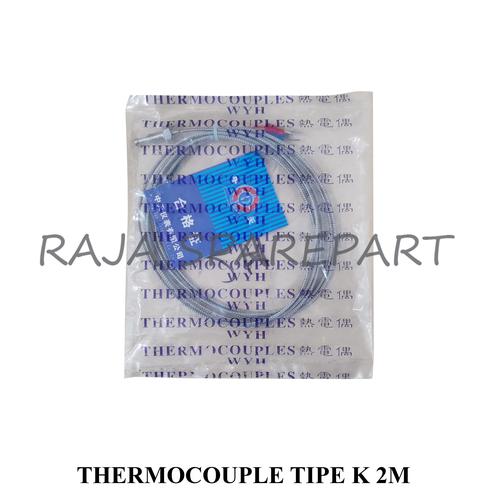 Jual Thermokopel Tipe K Sensor Suhu Thermocouple Tipe K 2m Kota Madiun Raja Sparepart