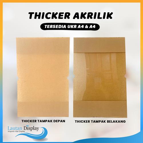 Jual Akrilik Poster Acrylic A3 & A4 Lipat Untuk Standing Tripod Banner ...
