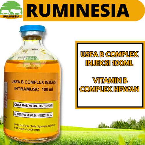 Jual USFA B COMPLEX INJEKSI - Vitamin b complek hewan sapi kambing ...