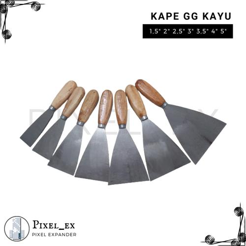 Jual Kape Gagang Kayu Plat Scraper 1 1/2 inch s/d 5 inch - kayu 3 inch ...
