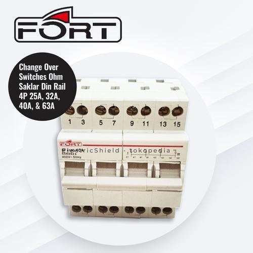 Jual Change Over Switch FORT OHM saklar Din Rail 4phas 25A s.d 63A - 25A - Jakarta Pusat ...