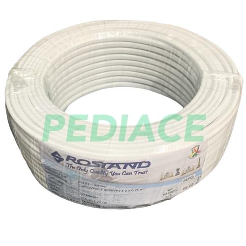 Jual Kabel Listrik 2x0.75mm Serabut-Rambut ROSTAND Oval Gepeng 1 Rol ...