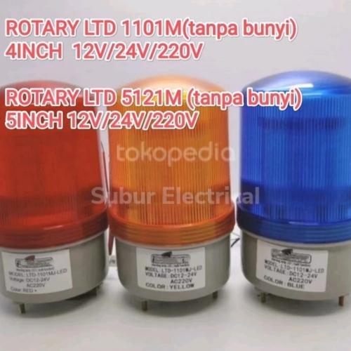Jual Lampu Rotary (tanpa buzzer) 4inch/5inch 12V/24V/220V Warning light ...