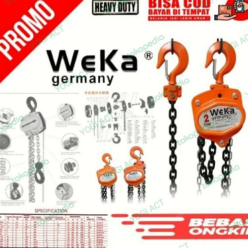Jual Chain Block 10 ton x 5 meter / Takel Manual Weka Germany - Jakarta ...