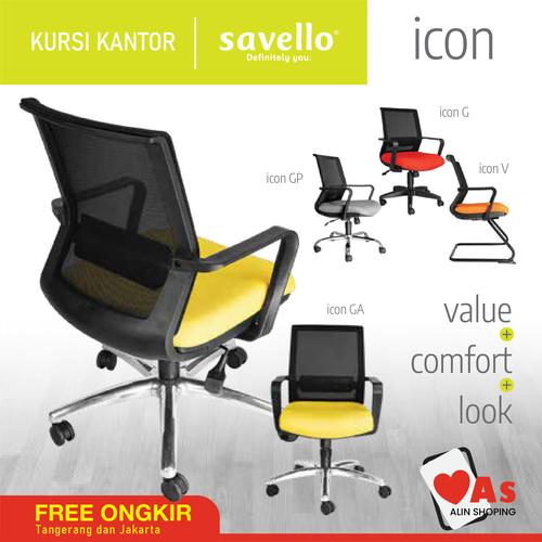 Jual Kursi Kantor Savello Icon/ Kursi Kerja / Kursi Staff - icon GA ...