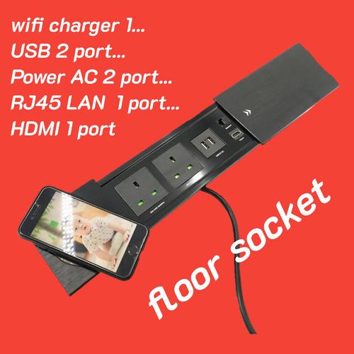 Jual desk socket meja wifi charger HDMI USB listrik network LAN serba ...