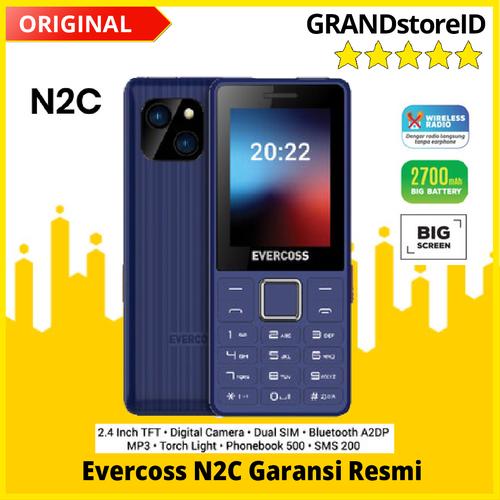Jual Hp Handphone Evercoss N2C Garansi Resmi 1 Tahun Big Batrai - Hitam ...