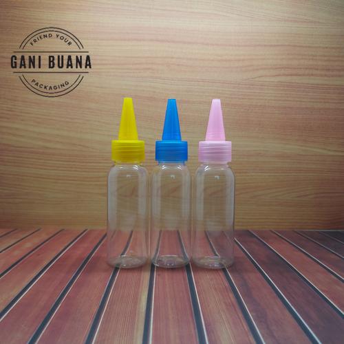 Jual BOTOL KERUCUT 60ML NECK24 NATURL TUTUP KERUCUT VARIAN/BOTOL TINTA ...