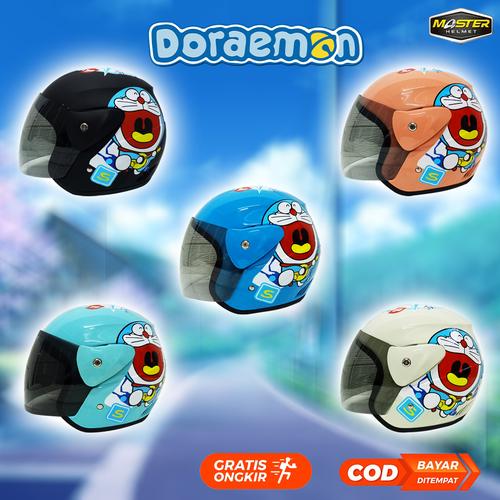 Jual HELM EVOLUTION DORAEMON HALF FACE MODEL GM EVO HELM MURAH - Kab ...