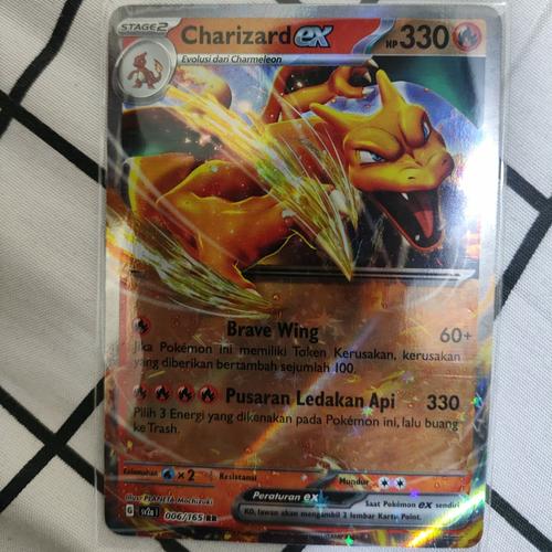 Jual TCG Pokemon 151 Indonesia SV2a Charizard EX 006/165 RR - Jakarta ...
