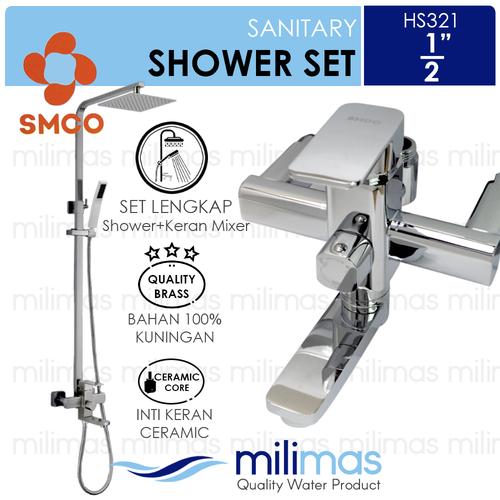 Jual SMCO HS321 SHOWER TIANG SET Keran Mixer Panas Dingin - Full ...