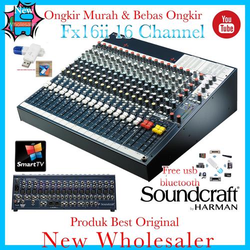 Jual Mixer Audio Soundcraft FX16ii effect lexicon original mixing 16channel - Jakarta Barat ...