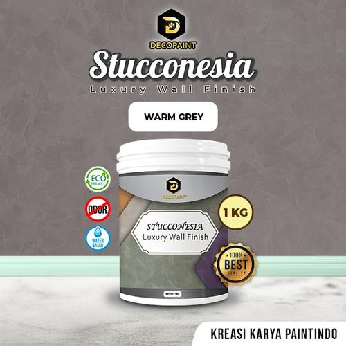 Jual Cat Tembok Dekoratif Stucco | Stucconesia Warm Grey 1 Kg - Kota ...
