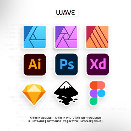 Jual Cut Sticker IT Desain UI UX Waterproof - Adobe, Affinity, Figma ...