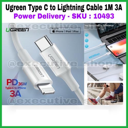 Jual Ugreen Type C to Lightning Cable 1M 3A - Power Delivery - SKU ...
