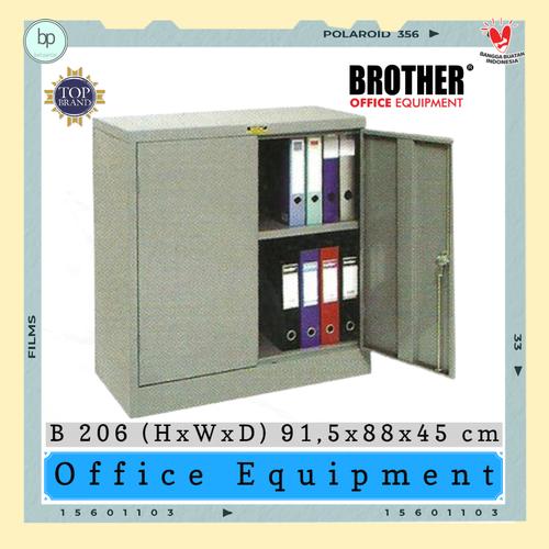 Jual Lemari Arsip Besi Pendek Brother B-206 Lemari File Besi Pintu Ayun ...