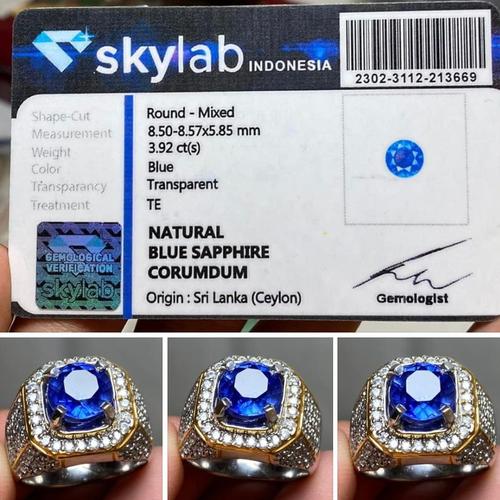 Jual batu permata blue shapire Srilangka udah pake memo - Jakarta Timur ...