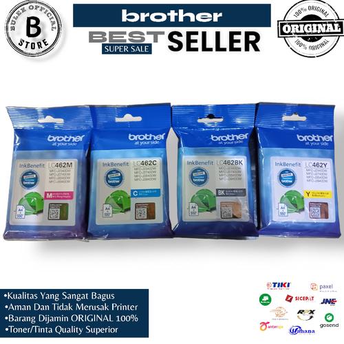 Jual Brother Ink LC-462 BK C M Y For MFC-J3540DW Tinta LC462 ORIGINAL ...