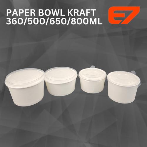 Promo Paper Bowl Putih - Mangkok Kertas, Rice Bowl 360/500/650/800ml ...