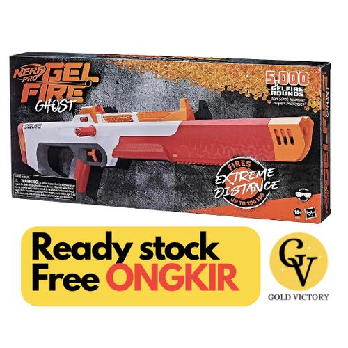 Jual Nerf Pro Gelfire Ghost Bolt Action Blaster Removable Barrel, 500 ...
