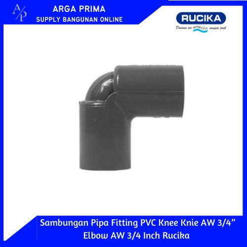 Jual Sambungan Pipa Fitting PVC Knee Knie AW 3/4" Elbow AW 3/4 Inch ...