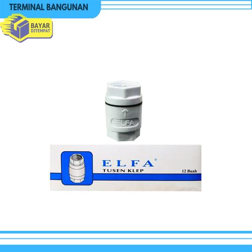 Jual Tosen Klep PVC ELFA Tusen Foot Klep 1/2 Inch - 1/2 inch - Jakarta ...