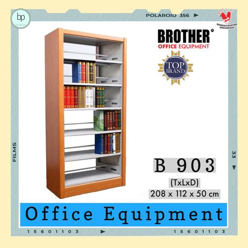 Jual Rak Buku Brother B 903-Rak Buku Besi 2 Muka Single-BeliPartisi ...