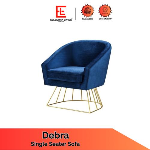Jual sofa single minimalis kaki besi Debra sofa single seater ...