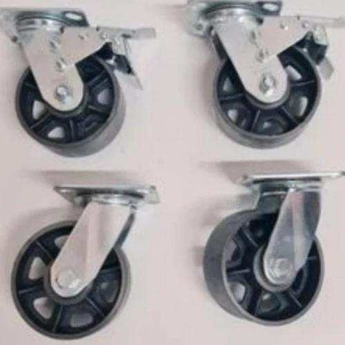 Jual roda besi heavy-duty 5 inch (2 rem 2 hidup) troli caster Taiwan ...