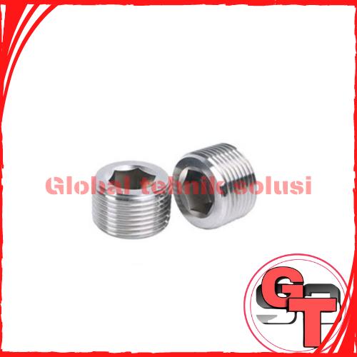 Jual PLUG 1/2" Baut L tanam Ukuran 1/2" inch (m20) Penutup Drat ...