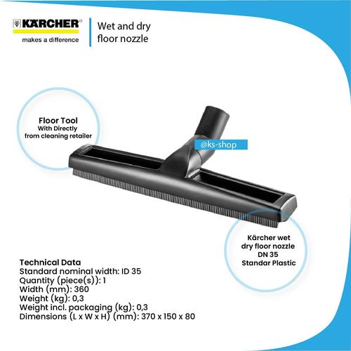 Jual Karcher Floor Tool Wet/dry For Vacuum Cleaner Professional Series ...