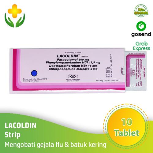Jual Lacoldin Strip 10 Tablet Obat Batuk Flu Pilek Hidung Tersumbat ...