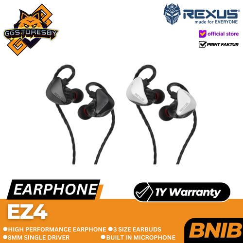 Jual REXUS EZ4/EZ-4 WITH MIC Gaming Earphone - WHITE - Kota Surabaya ...