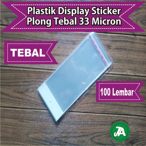 Jual PLASTIK DISPLAY / STICKER LEM/SEAL PLONG 14,5 X 18 CM TEBAL 33 ...