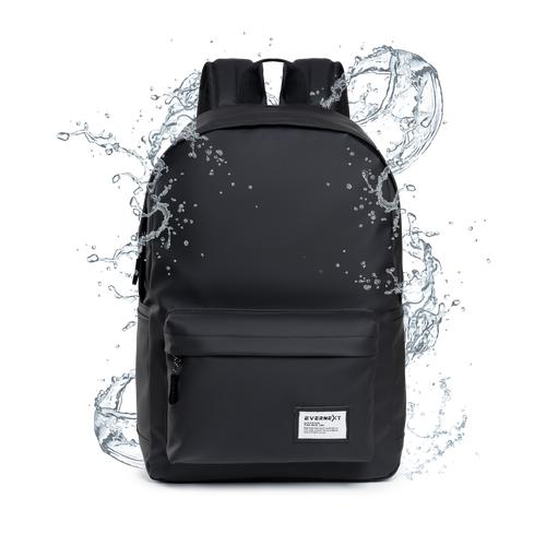 Jual Tas Ransel Waterproof Simple Hitam Polos Backpack Kerja Kantor ...
