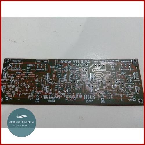 Jual PCB Power Amplifier 400 Watt BTL Alfa - Jakarta Timur ...