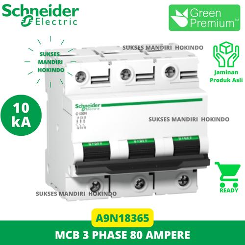 Promo MCB C120N 3 Phase 80 Ampere 10kA 3P 80A Schneider Original SNI - Jakarta Pusat - Sukses ...