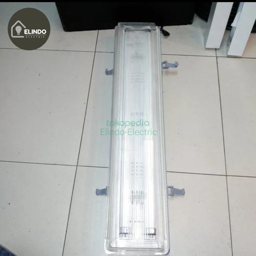 Jual KAP LAMPU TL TUBE WATERPROOF 2X18/2X8W HOUSING LAMPU T8 OUTDOOR ...