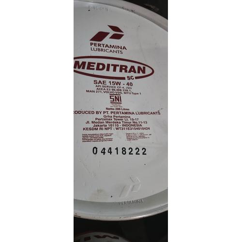 Jual Oli Mesin Diesel Pertamina Meditran SC 15W40 isi 209 Liter ...